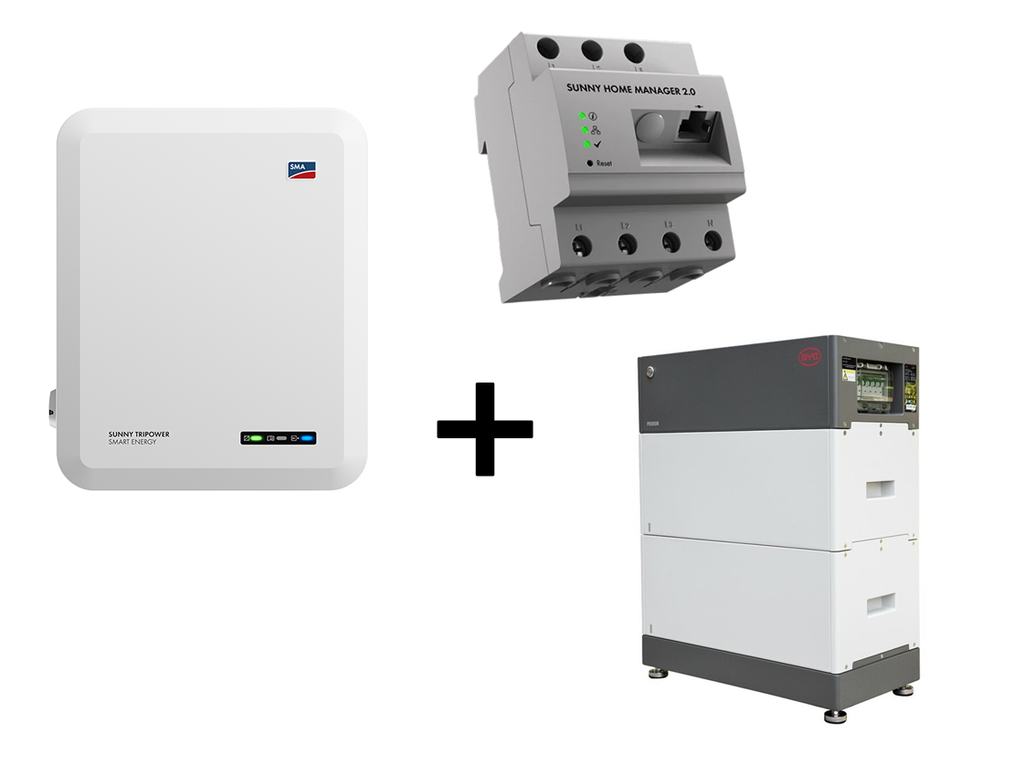 SMA STP8.0-3SE-40 + BYD HVS 5.1 + SHM 2.0